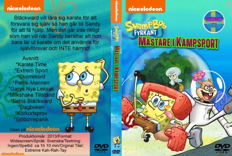 Decided to do a fanmade Swedish SpongeBob DVD cover. | Fandom
