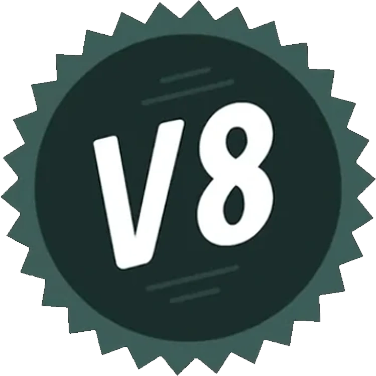 Free crappy transparent V8 logo... | Fandom