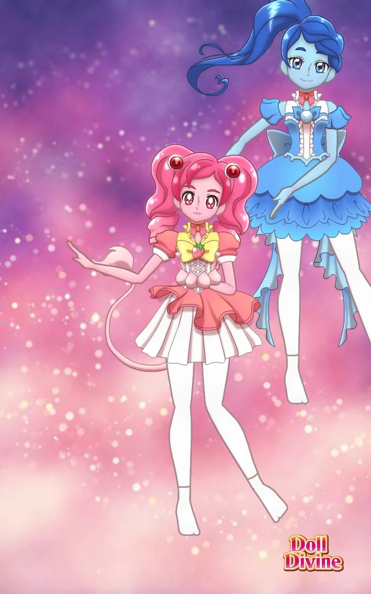 Shasha ping and Berry heartsping in glitter cure game | Fandom