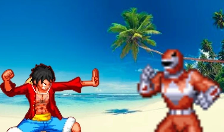 Captain Marvelous vs Monkey D Luffy (Super Sentai vs One Piece) Sprite Art (how hard did I cook ...