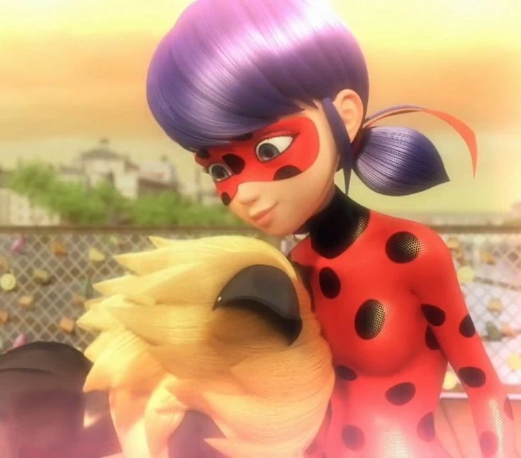 Cat Noir went through bullying at school and he's crying to Ladybug ...