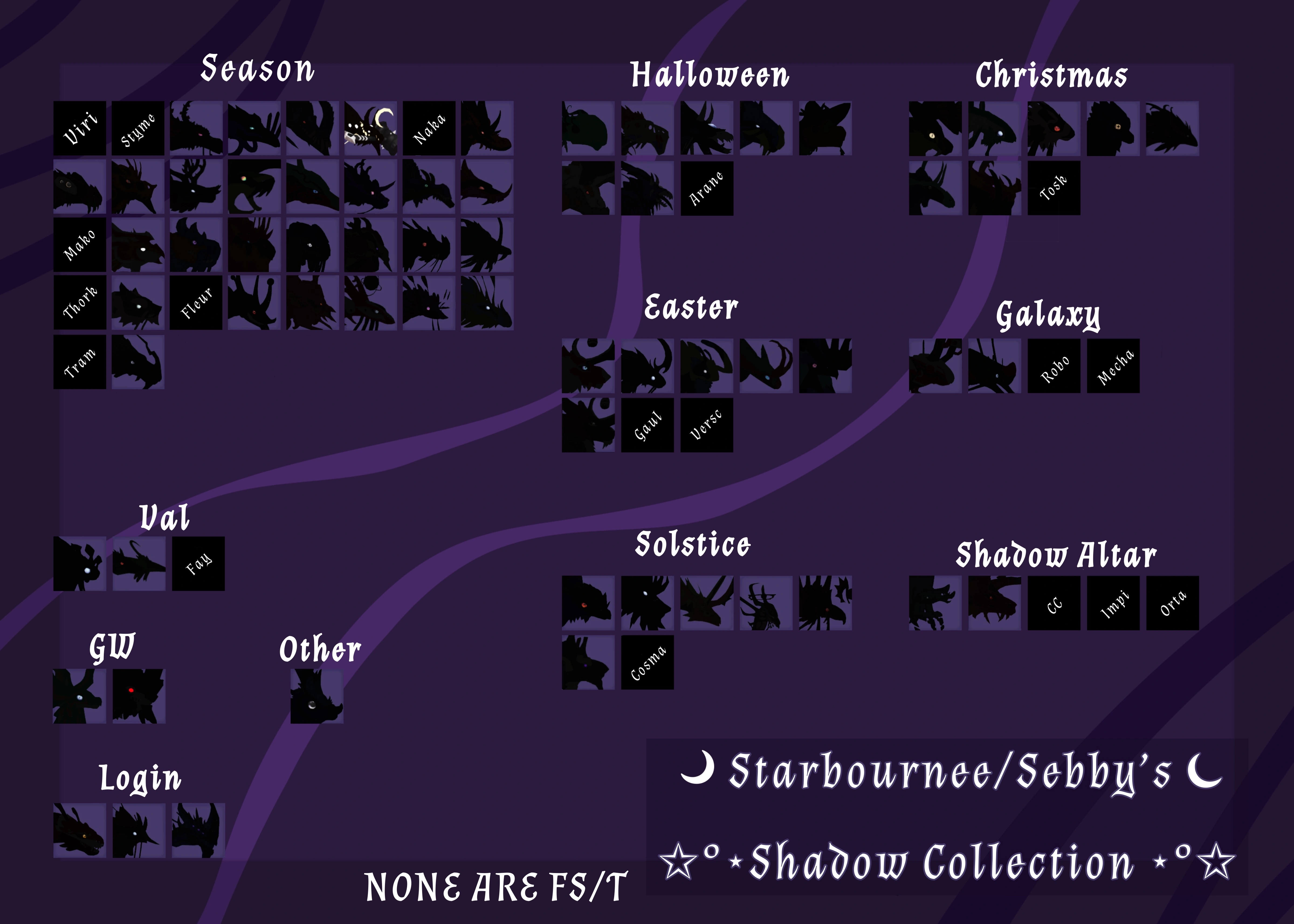 Shadow Collection so far! | Fandom