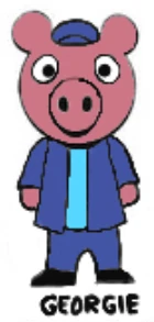 Piggy characters but in the graphic novel permanent detention art style ...