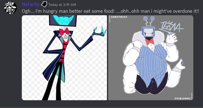 having a fat oc in an undertale discord server is harder than being a ...