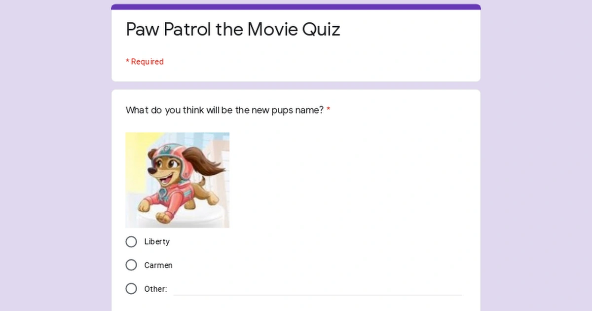Paw Patrol the Movie Quiz! | Fandom