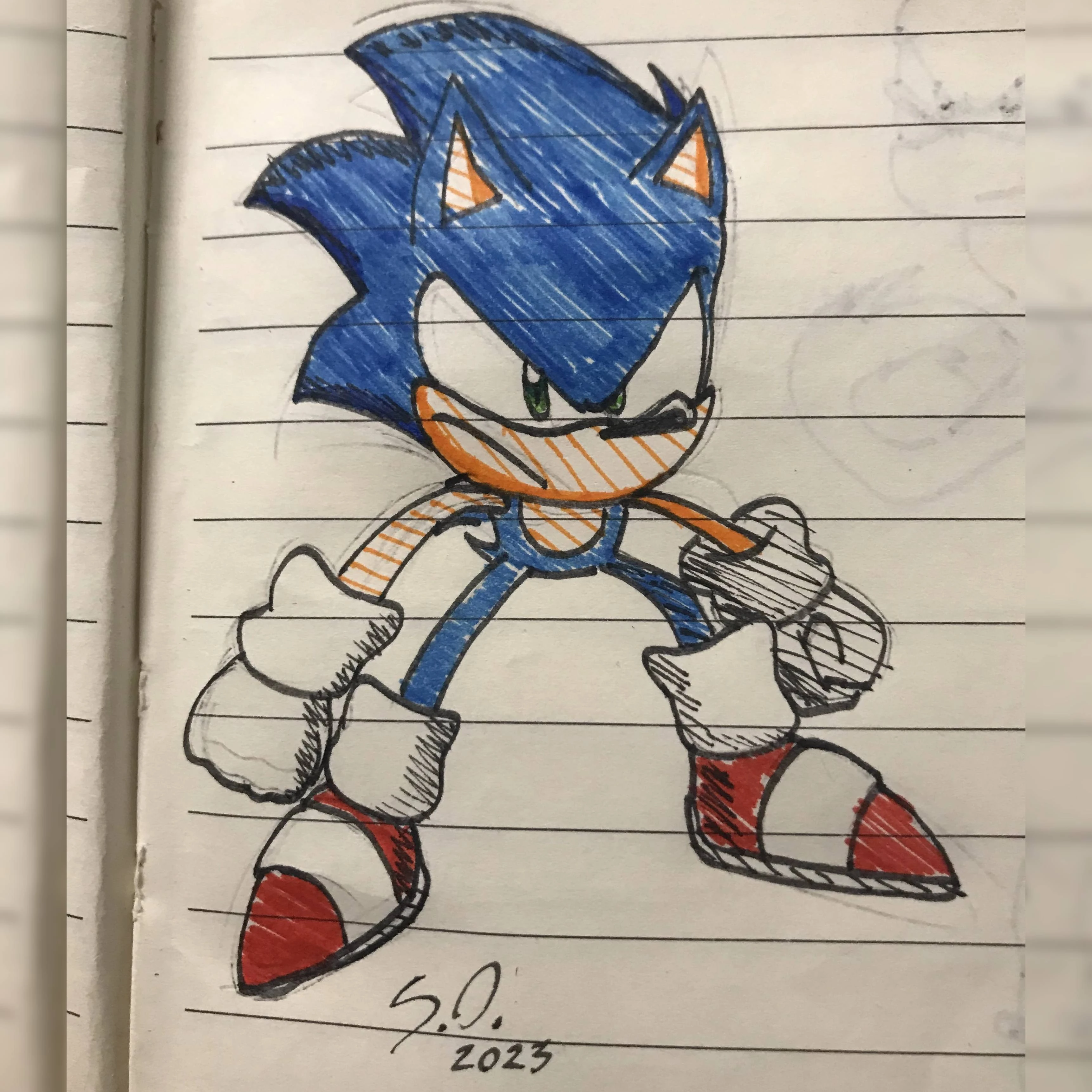 Sonic drawing again | Fandom
