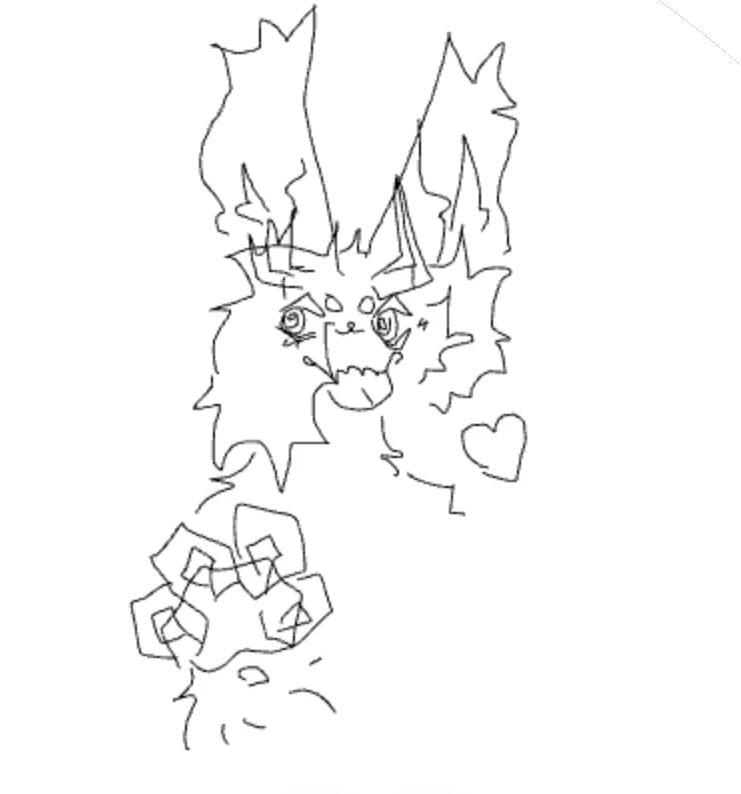 manic art I made in free draw | Fandom