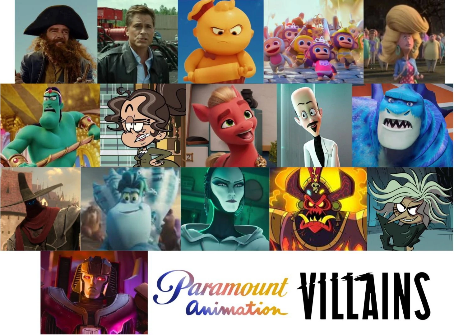 Paramount Animation Or Villains Characters (2015-2024) | Fandom