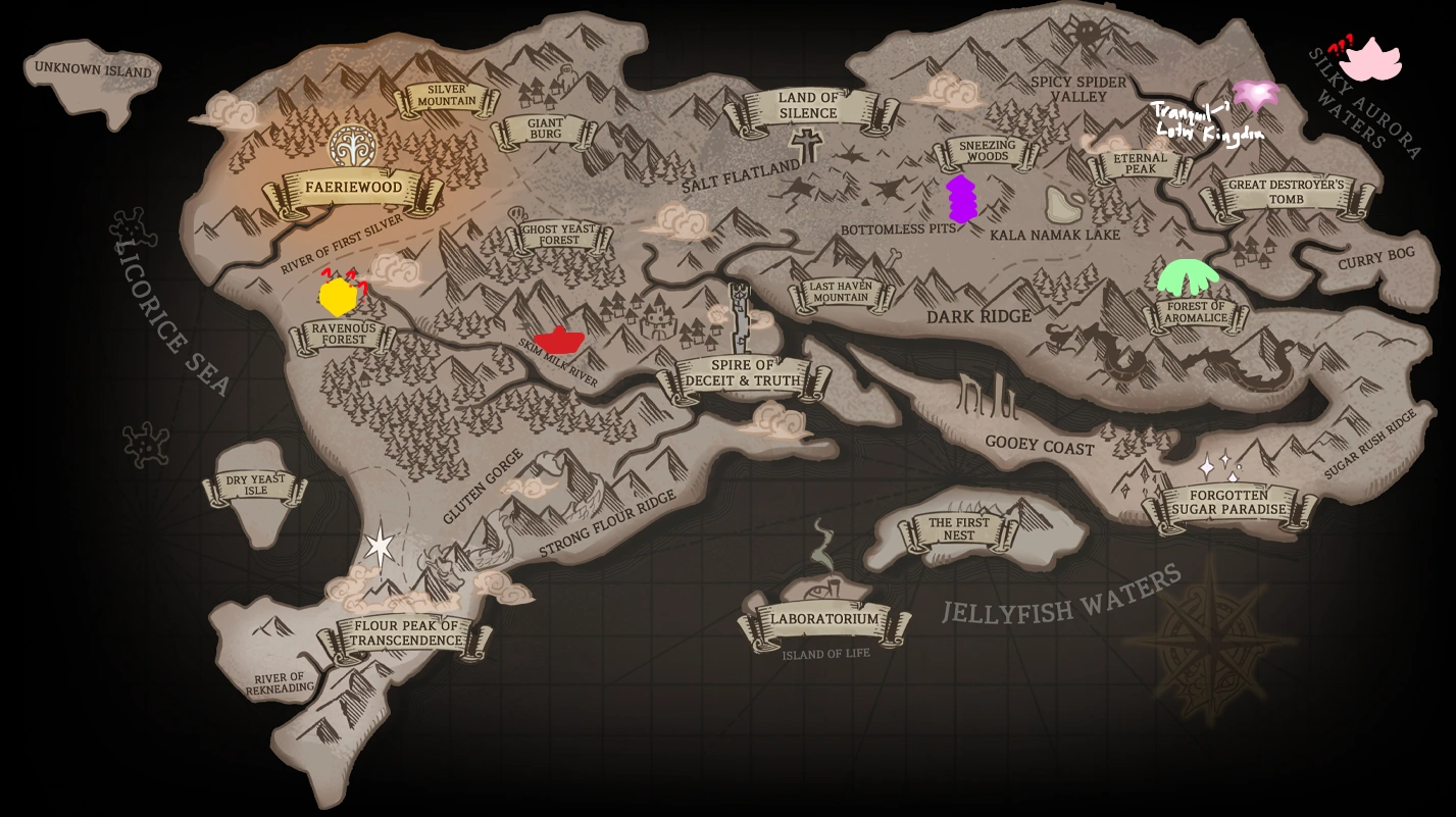 Exact locations of the Beauties (including TLC) | Fandom