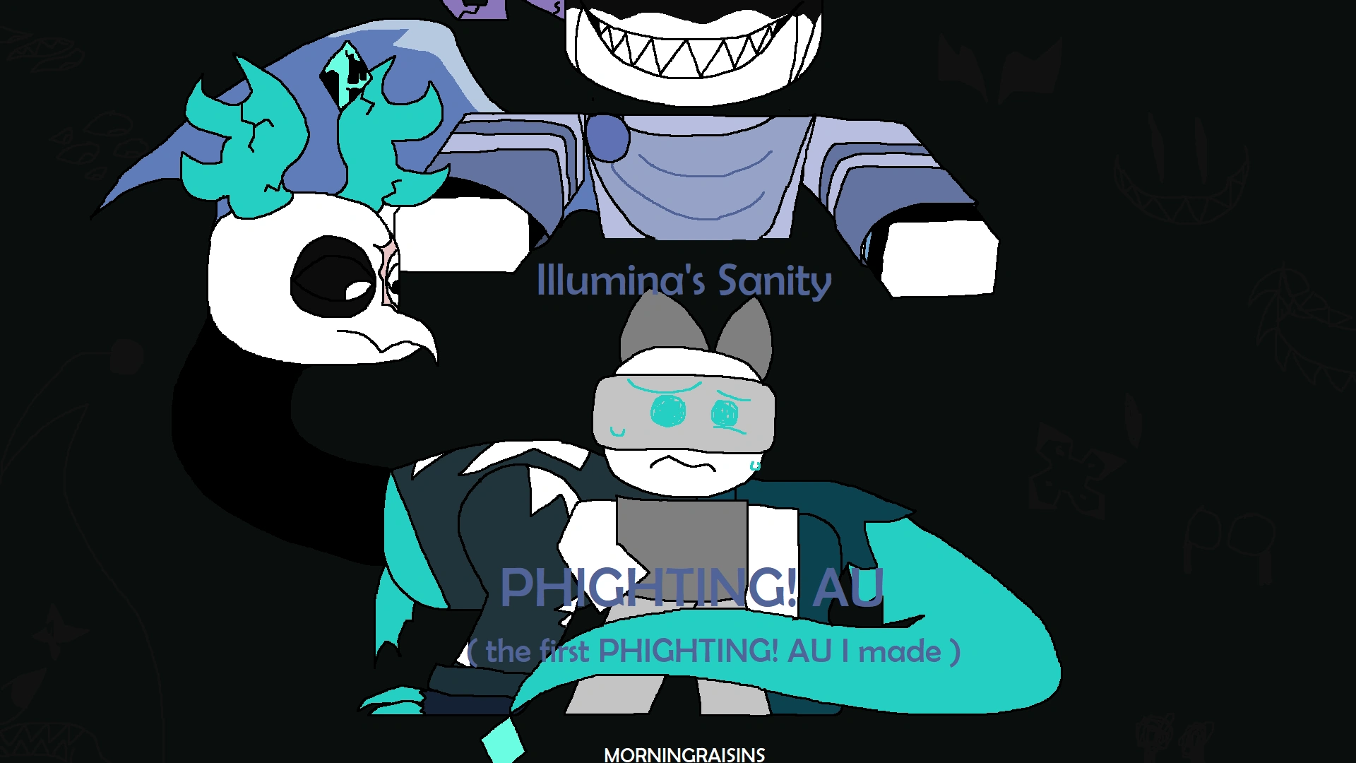 Art for my first PHIGHTING! AU :) ( warning: it's uhhh.... weird ...