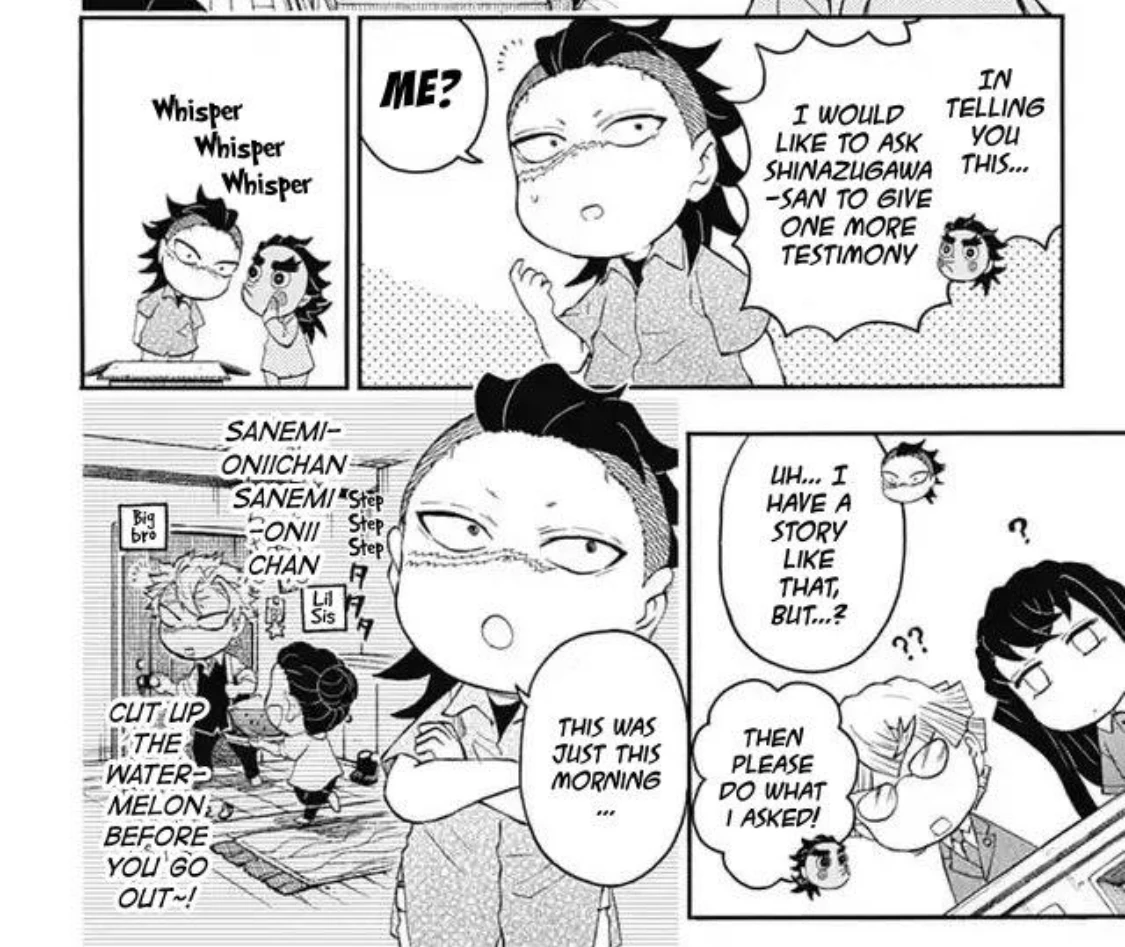 This scene just shows how much of a good boy Sanemi is | Fandom