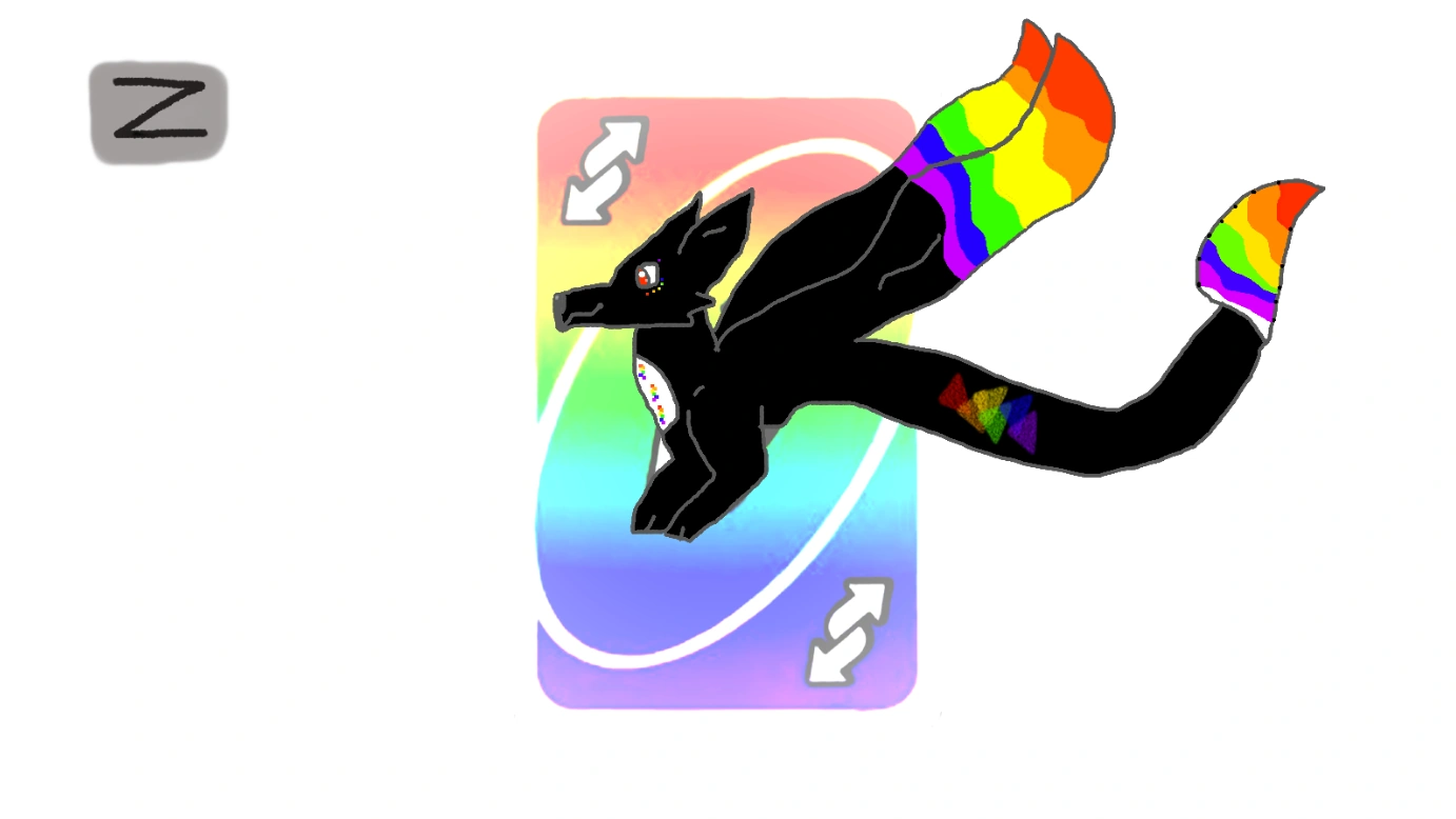 Rainbow Uno Reverse Card Dragon. | Fandom
