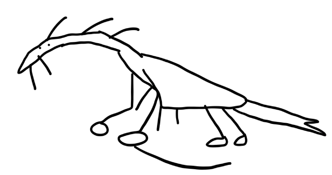 drawing creatures as goofy doodles every day for a month day10😐 | Fandom