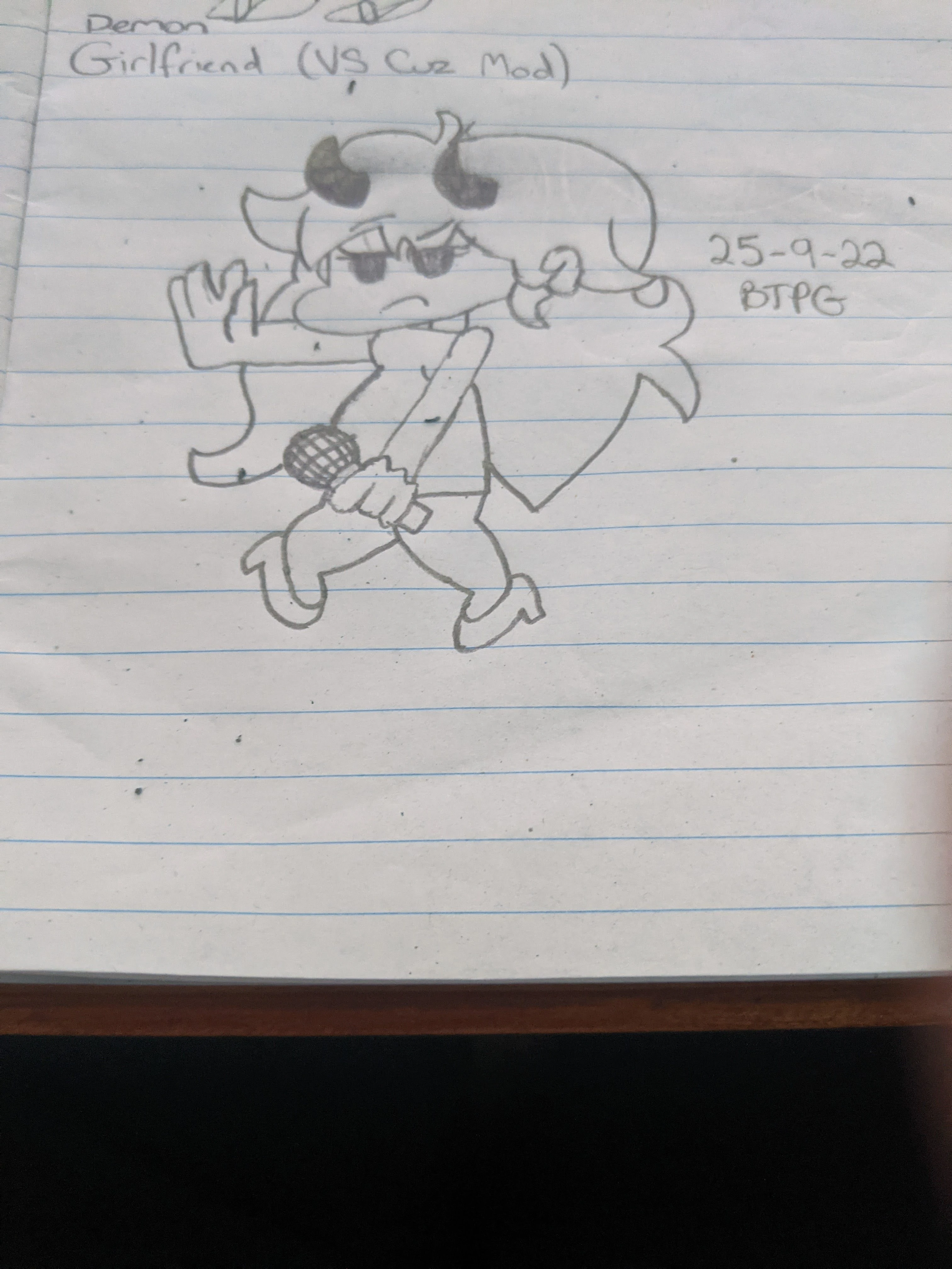 Demon Girlfriend (From VS Cuz Mod) drawing | Fandom