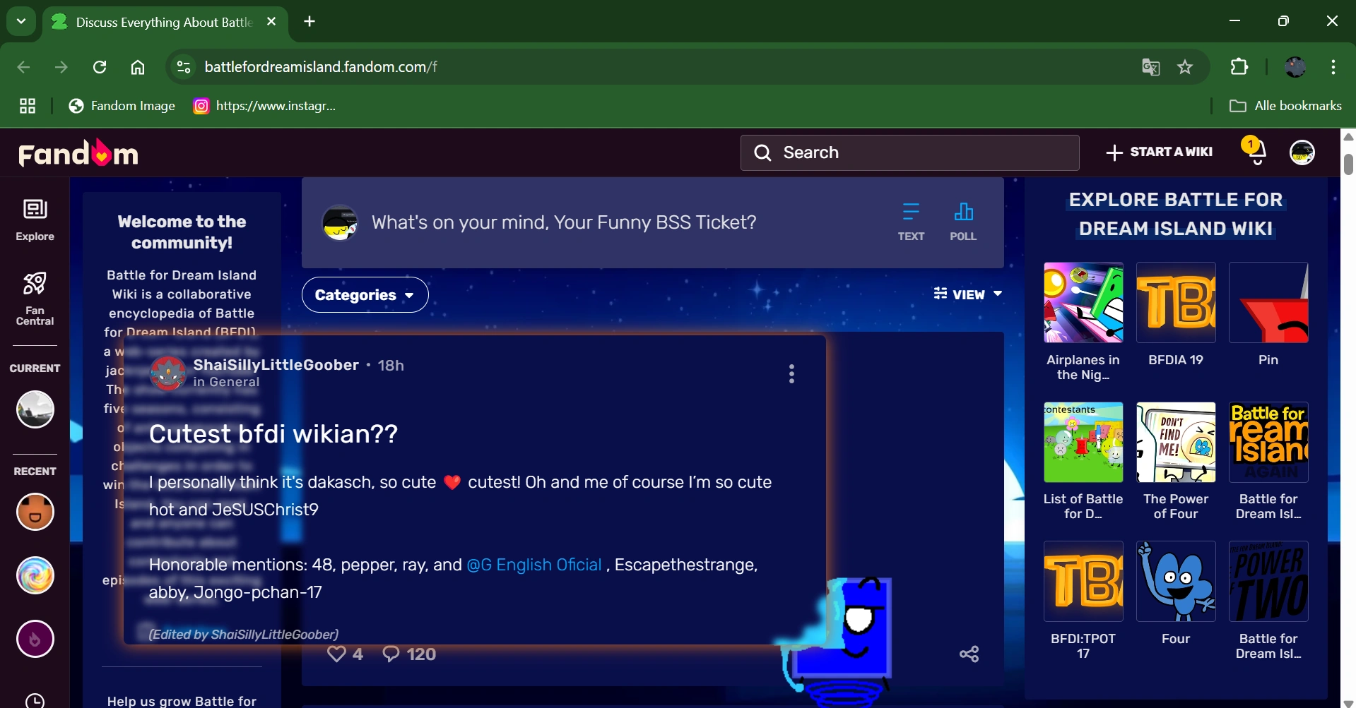 PHYSICALLY, STOP DESTROYING MY BROWSER! >:( | Fandom