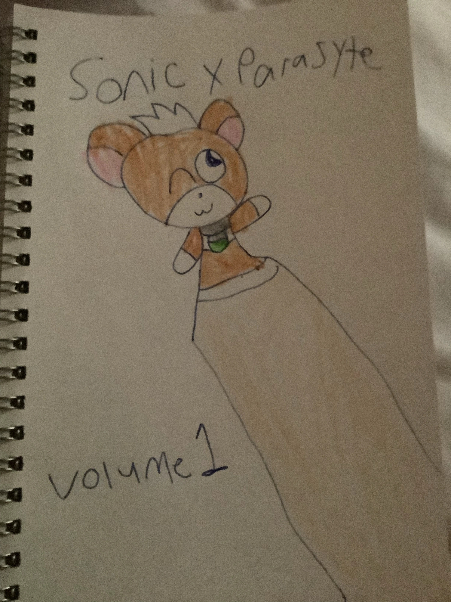 Sonic x parasyte volume 1 cover redraw | Fandom