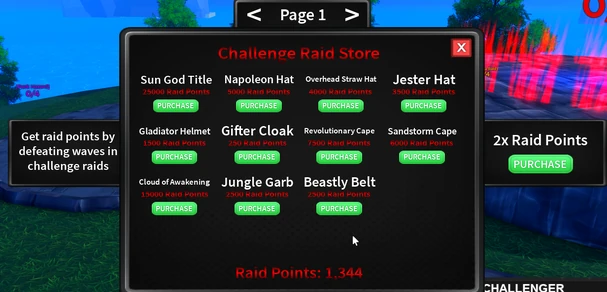 Challenge raid | A 0ne Piece Game Wiki | Fandom