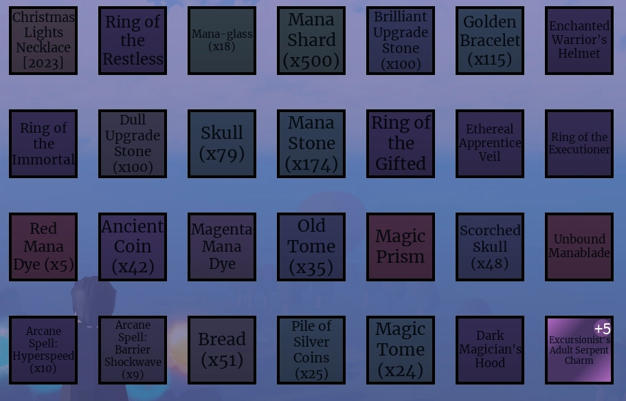 Items | Roblox - A Magician's Excursion Wiki | Fandom