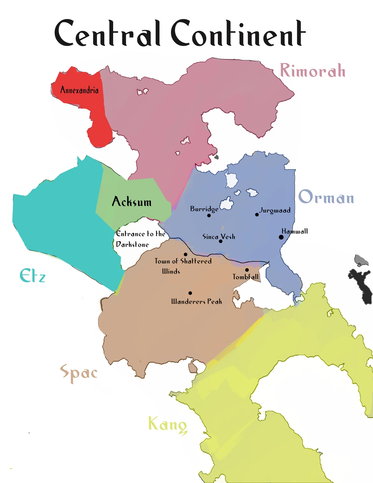 Central Continent | A Tale Of Legacies Wiki | Fandom