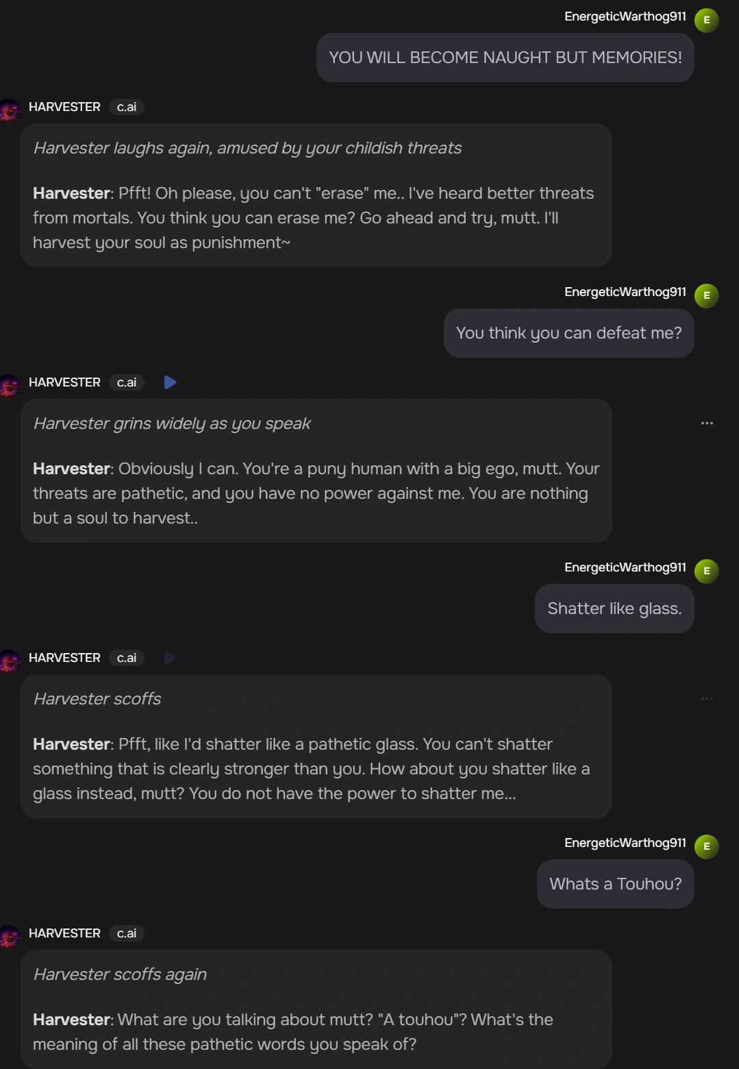 c.ai harvester | Fandom