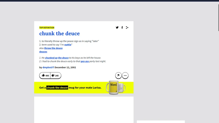 I know what chunk the deuce means!!! | Fandom