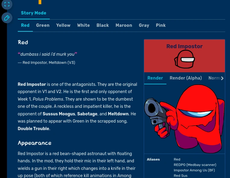 finally the vs impostor caracters and gallery page is now fixed | Fandom