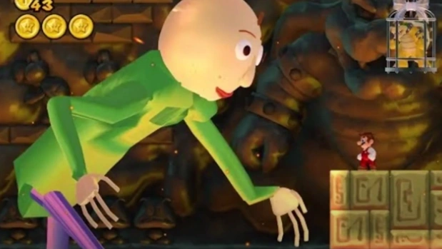 BALDI IS COMING! Run mario | Fandom