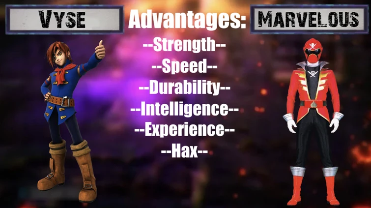 Vyse vs Captain Marvelous comparison (free to use) | Fandom