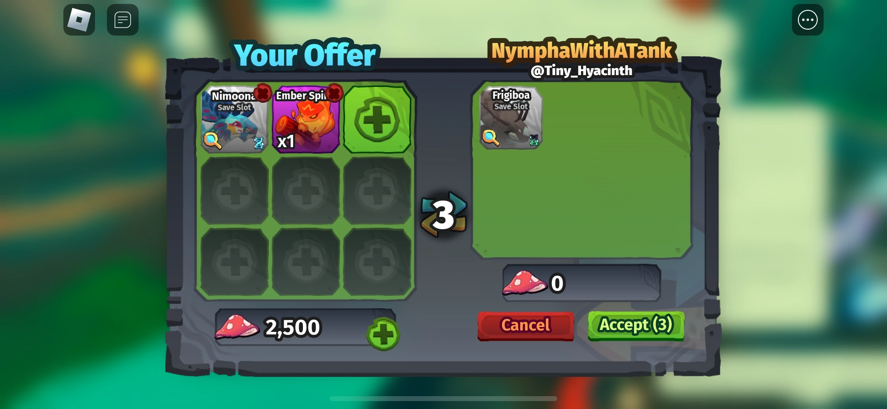 wasnt able to find a pure glowtail militrua anywhere so now i just have ...