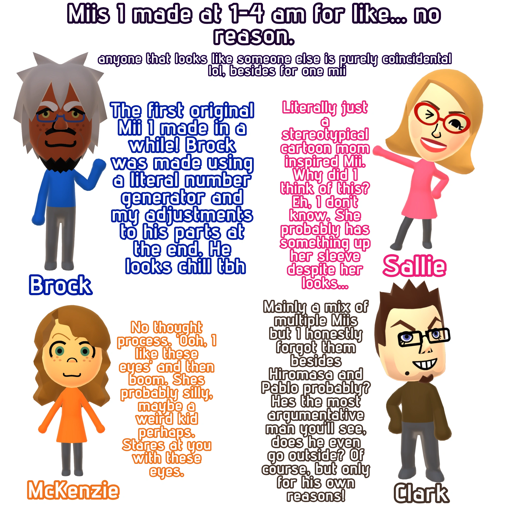 Miis I have little (or no) memory of creating | Fandom