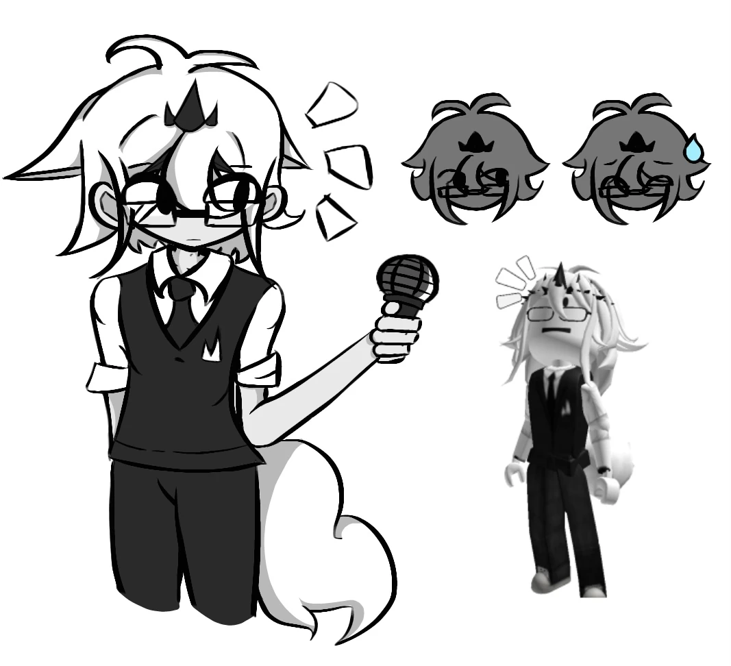 Tried to draw my roblox character as an fnf character | Fandom