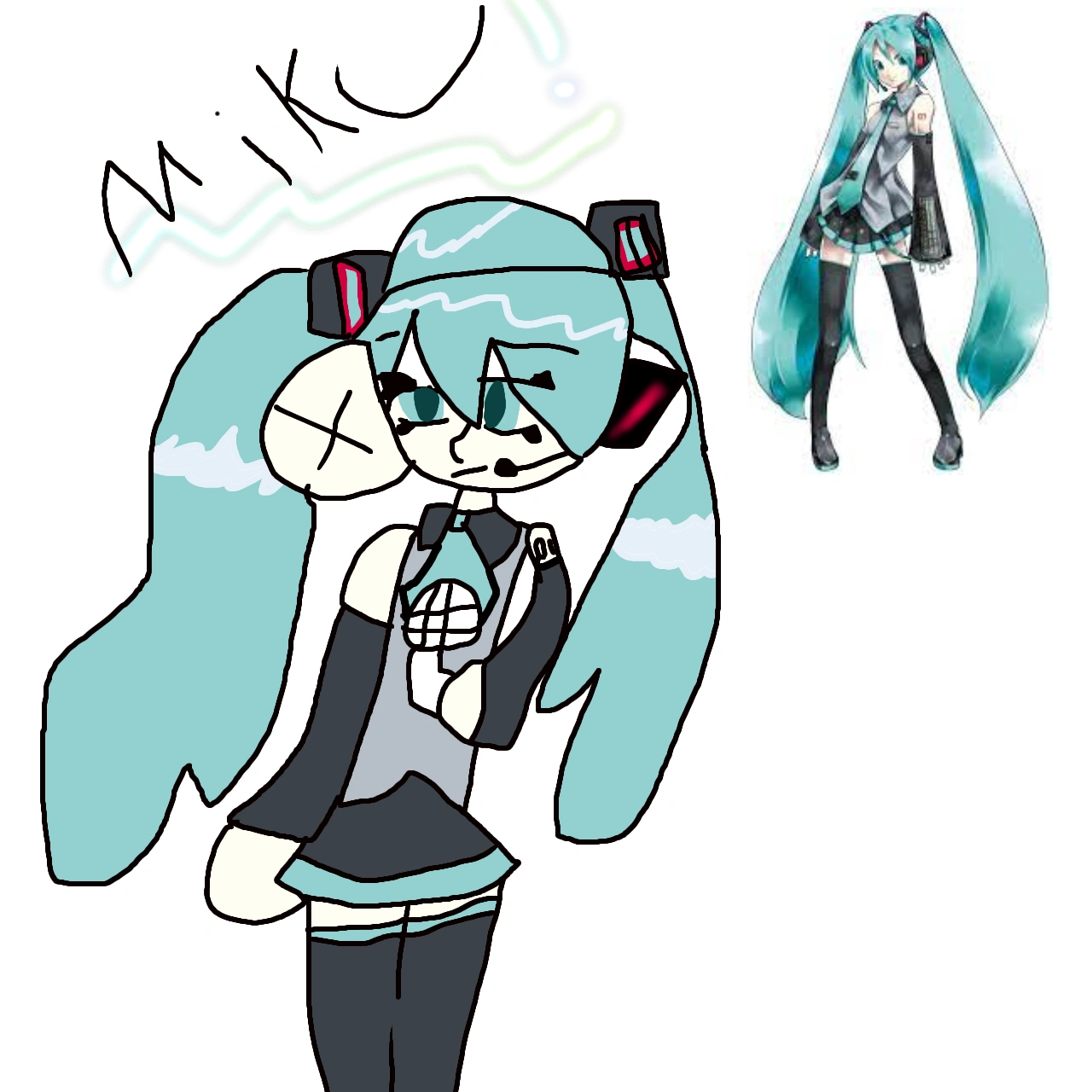 Hi lol, uh i know ppl probably dont know me but heres miku fanart | Fandom