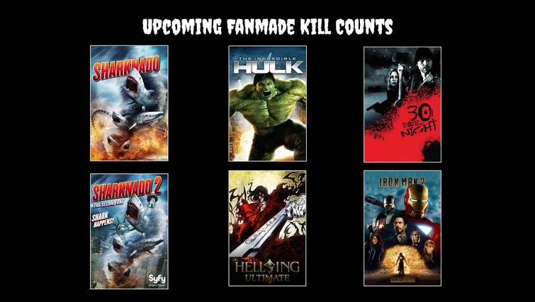 Fan made Kill Count Schedule | Fandom