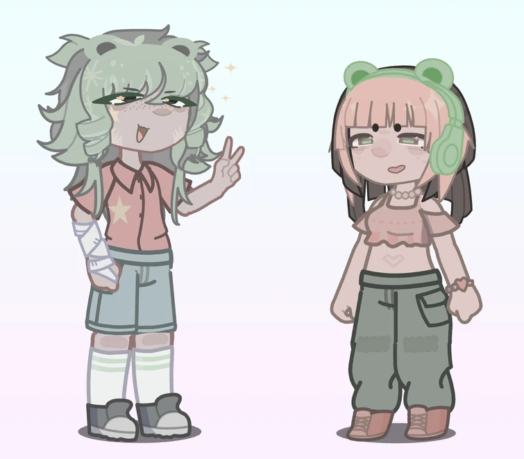 Here’s two frog themed ocs I made :) | Fandom