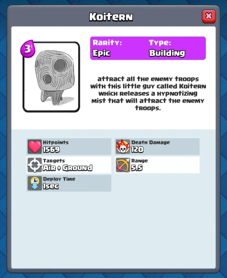 idea for new card The Koitern | Fandom