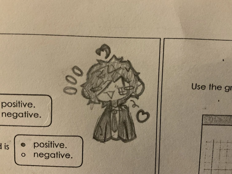 dazai doodle i did on my math work | Fandom