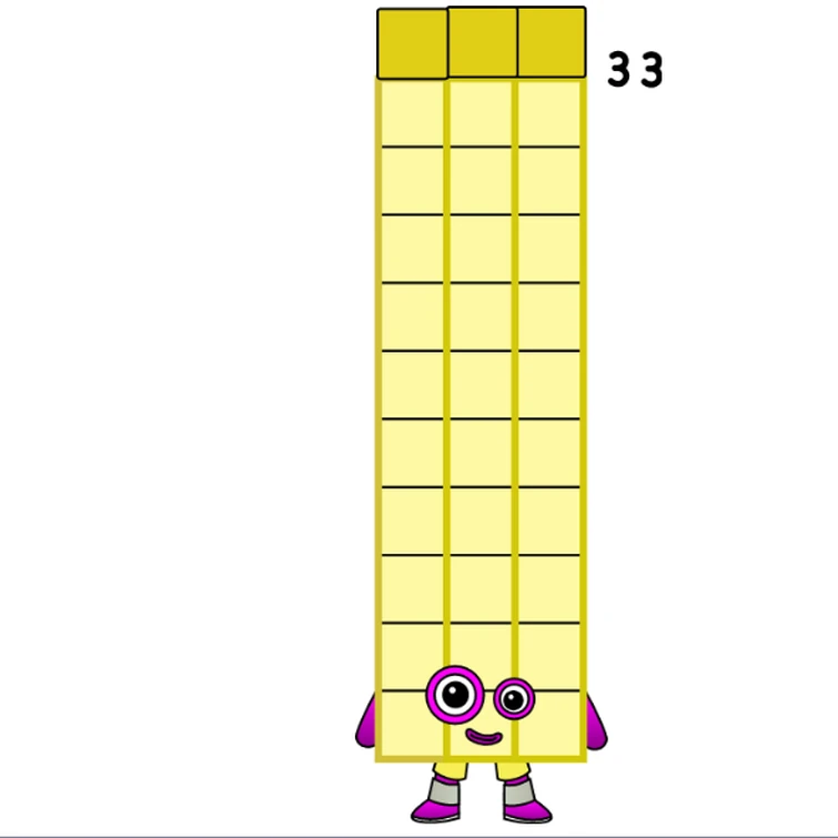 FANMADE. Numberblock 33 remake | Fandom