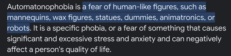 Automatonophobia | Fandom