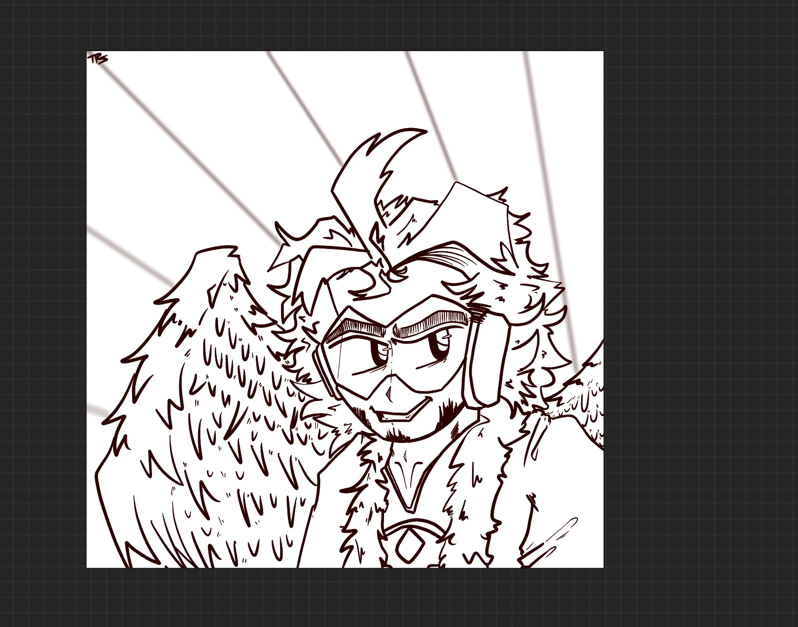 Line art finished. | Fandom