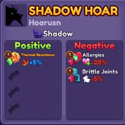 Trading this shadow mutated wannabe mosquito (nm Shadow cosmetic hoar ...