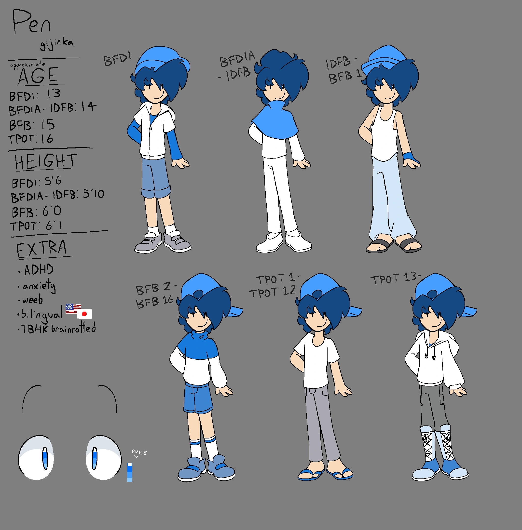 some bfdi gijinka refs ^_^ | Fandom