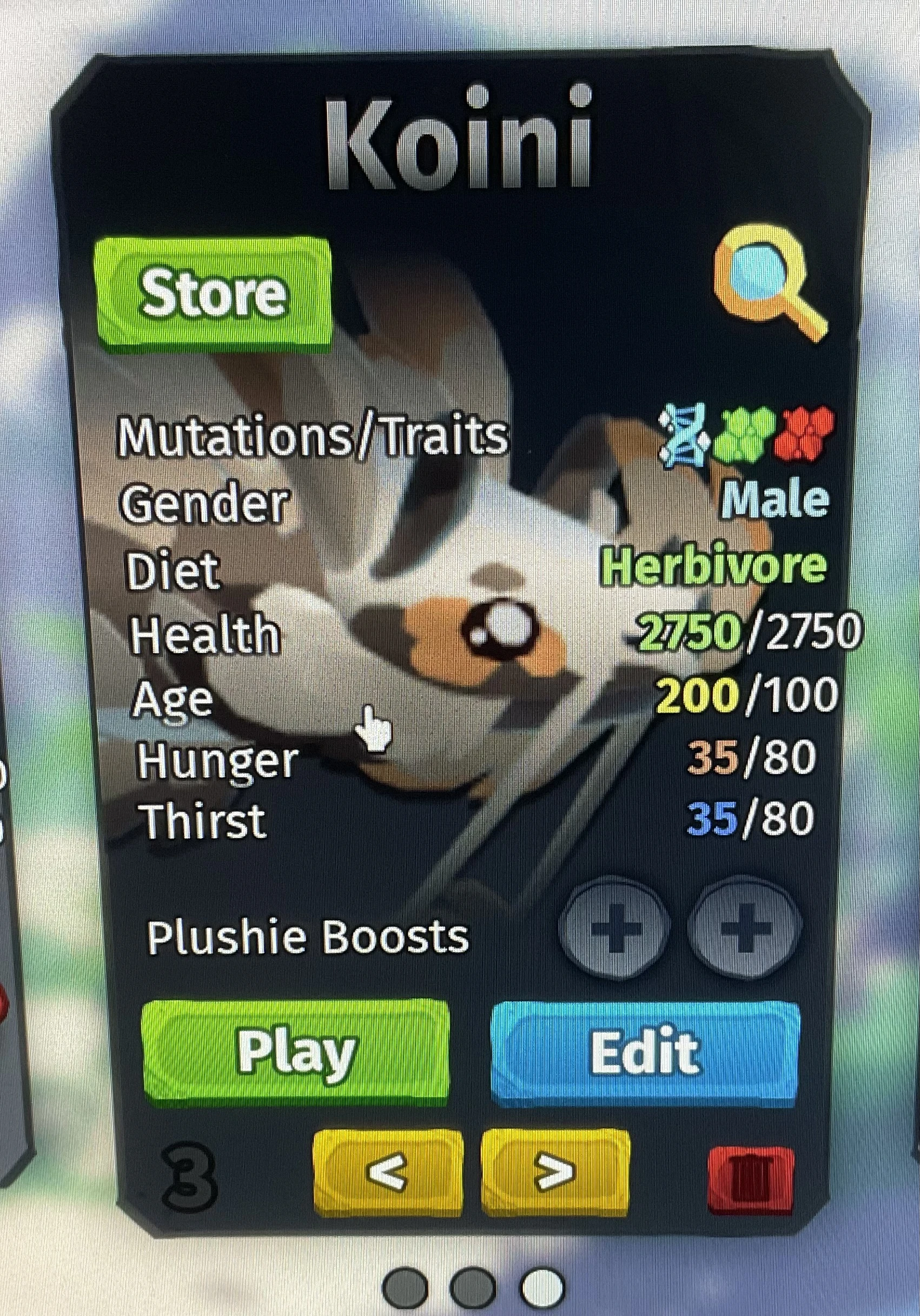 How much would a diamond koini with a hp and bite trait cost? | Fandom