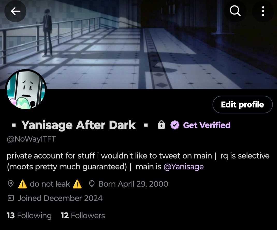 new layout for my Twitter accounts... | Fandom