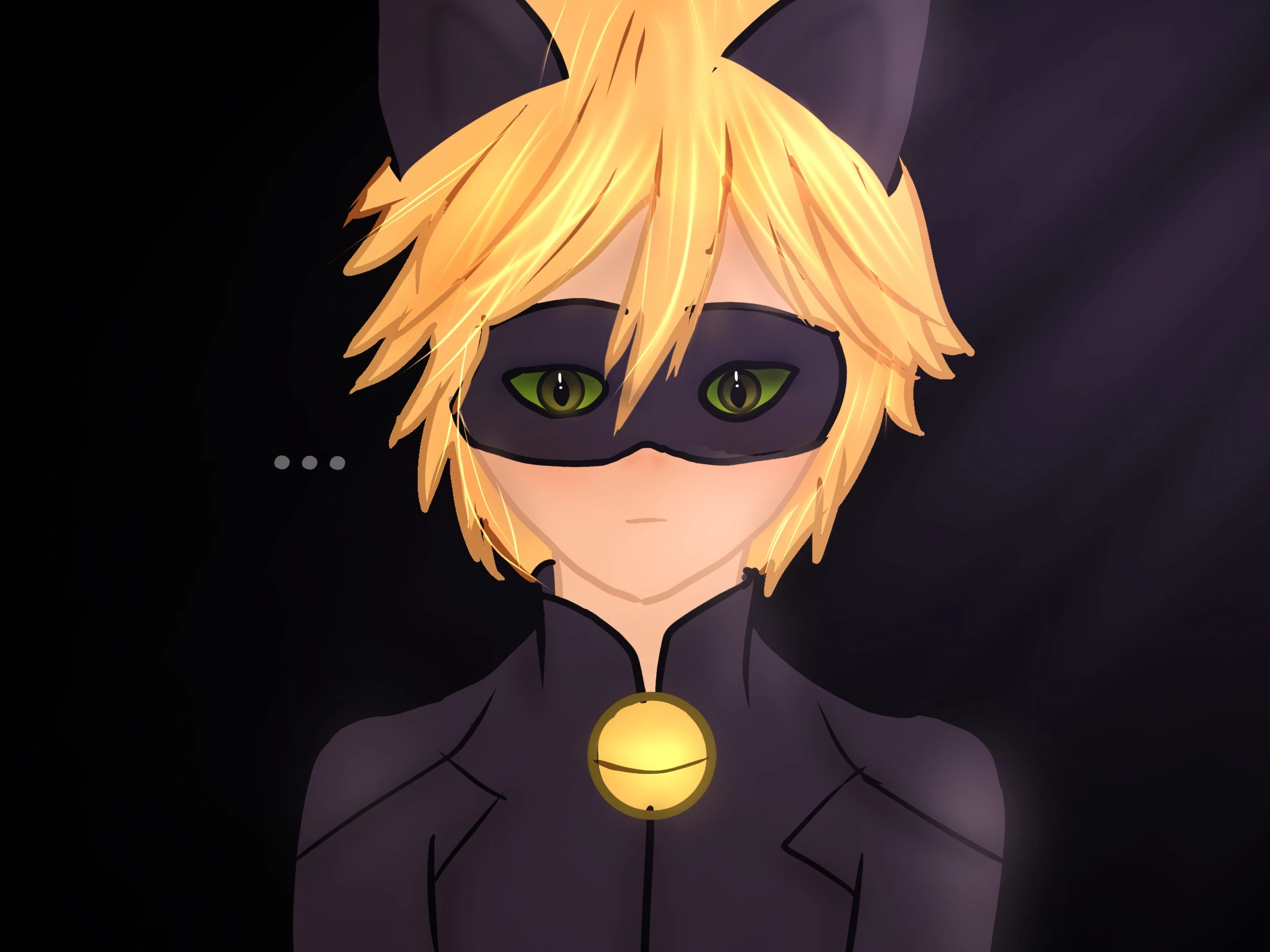 Did some angsty art of Chat Noir yesterday. | Fandom