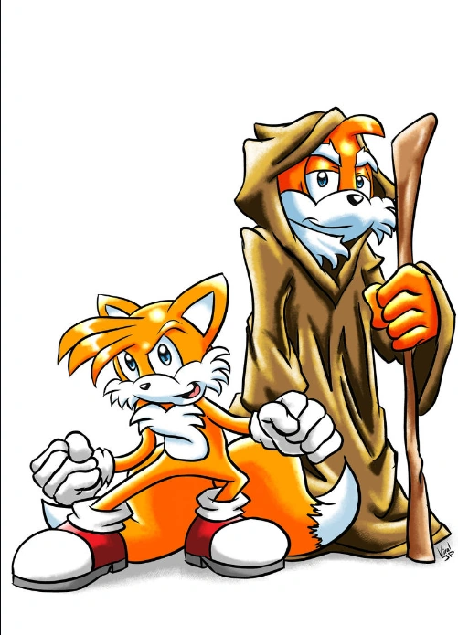 Tails and his wizard uncle (Art by ViralJP) | Fandom