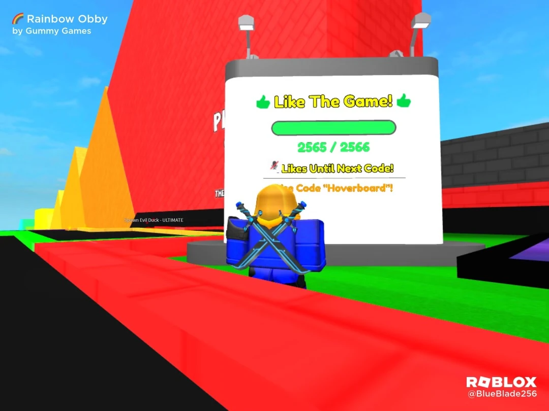 Joined a random game called rainbow obby and encountered this | Fandom