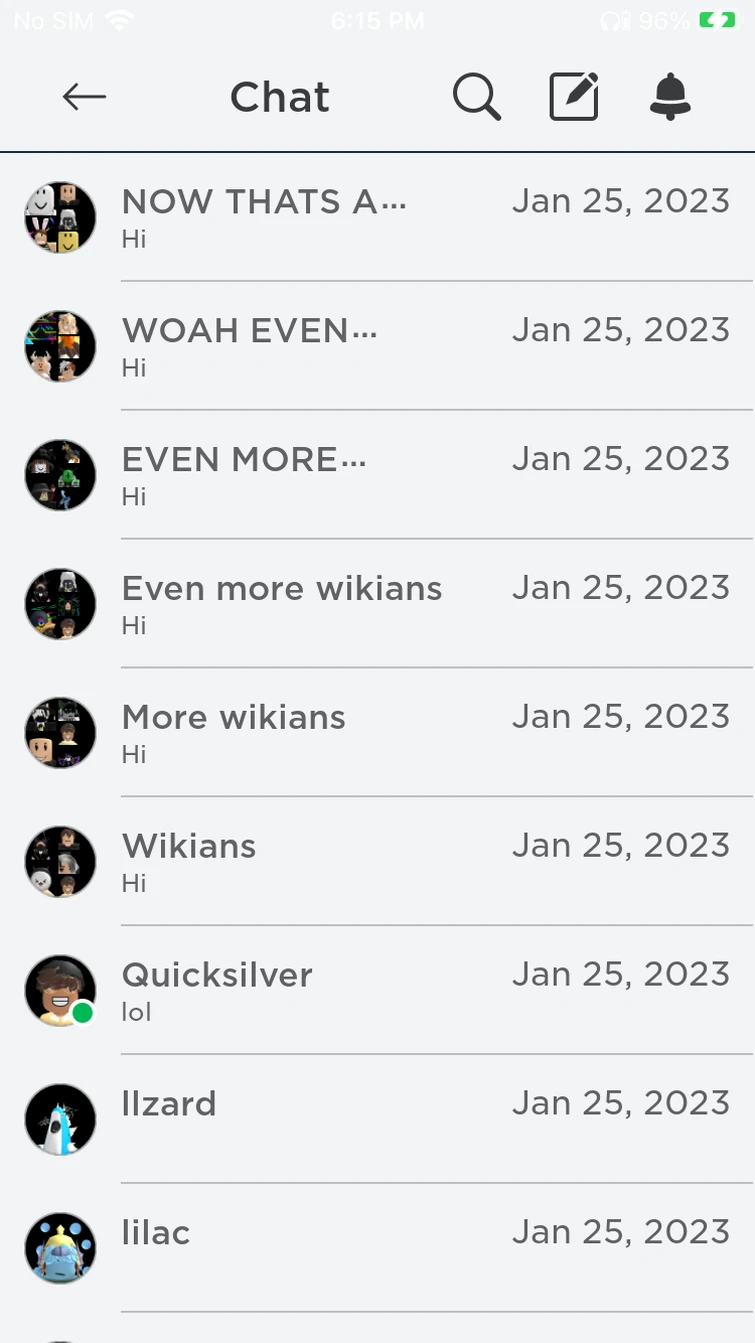 Made like 6 Roblox chat group of all my wikian friends on roblox | Fandom