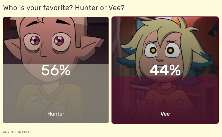 Who is your favorite? Hunter or Vee? | Fandom