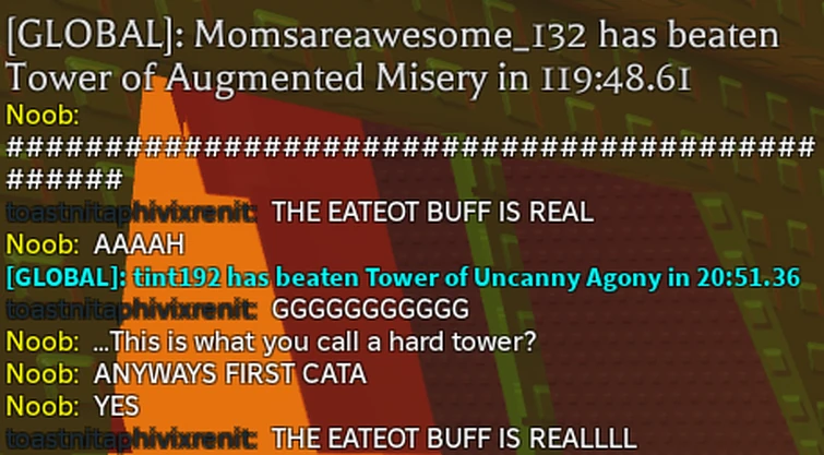 Tower of Augmented Misery beaten! (FIRST CATASTROPHIC) | Fandom