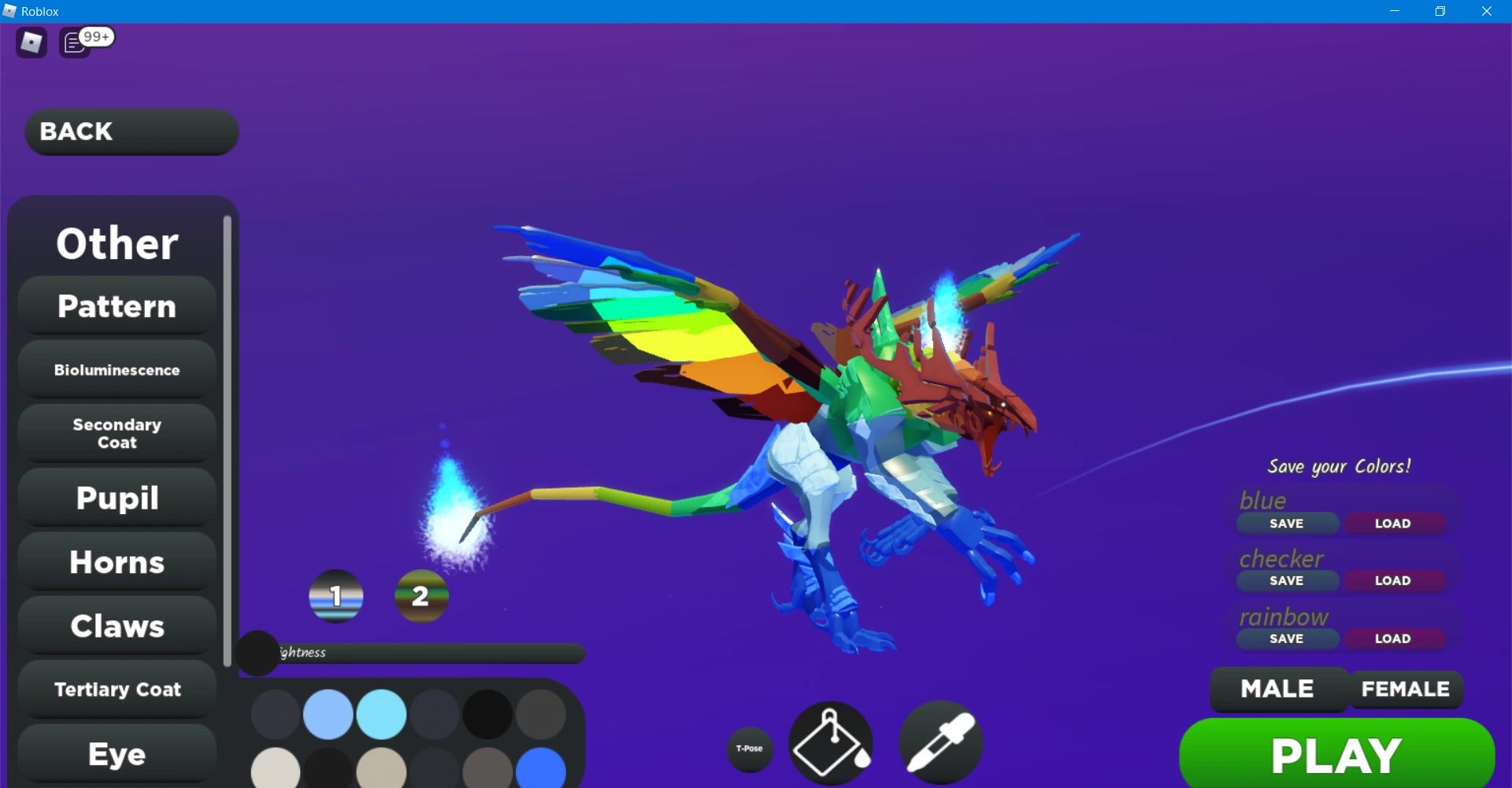 my rainbow qurugosk skin | Fandom
